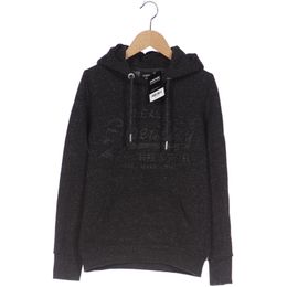 Superdry Damen Kapuzenpullover, schwarz, Gr. 36