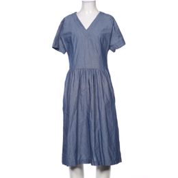 hessnatur Damen Kleid, blau, Gr. 34