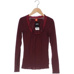 BOSS Orange Damen Langarmshirt, bordeaux, Gr. 34