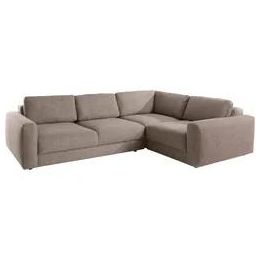 Ecksofa Places of Style "Bloomfield, L-Form" Sofas Gr. B/H/T: 289cm x 84cm x 209cm, Struktur grob, langer Schenkel links, XL ohne Sitztiefenverstellung, beige (portabella) In verschiedenen Größen