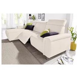 Sit & More Ecksofa SIT & MORE "Township L-Form" Sofas Gr. B/H/T: 253cm x 102cm x 168cm, Struktur fein, Recamiere links, mit elektrischer Wallfree-Funktion, beige (linen) wahlweise mit elektrischer Wallfree-Funktion