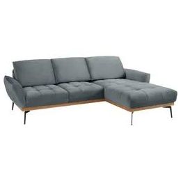 Guido Maria Kretschmer Home & Living Ecksofa GUIDO MARIA KRETSCHMER HOME & LIVING "Palíc, L-Form" Sofas Gr. B/H/T: 245cm x 87cm x 185cm, Webstoff, Recamiere rechts, blau (denim)