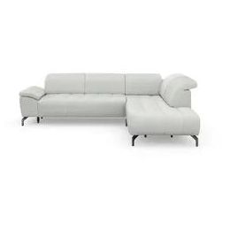 Sit & More Ecksofa SIT & MORE "Cool L-Form", grau (hellgrau), B:272cm H:79cm T:220cm, Sofas, wahlweise mit Kopfteilverstellung und Vorziehsitz motorisch