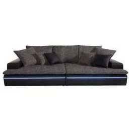 Big-Sofa Inosign "Haiti" Sofas Gr. B/H/T: 260cm x 85cm x 142cm, Microfaser PRIMABELLE-Struktur, Mit Kaltschaum-RGB-LED-Beleuchtung, schwarz wahlweise mit Kaltschaum (140kg BelastungSitz) und RGB-Beleuchtung