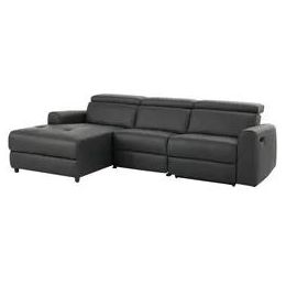 Ecksofa Home Affaire "Sentrano, L-Form" Sofas Gr. B/H/T: 275 cm x 82 cm x 164 cm, Kunstleder, Recamiere links, mit manueller Relaxfunktion-ohne USB-Anschluß, grau auch mit elektrischer Funktion USB-Anschluß, in 4 Bezugsvarianten