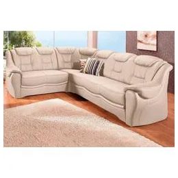 Sit & More Ecksofa SIT & MORE "Bellevue L-Form" Sofas Gr. B/H/T: 265cm x 94cm x 215cm, Luxus-Microfaser ALTARA NUBUCK, langer Schenkel rechts, mit Bettfunktion, beige (natur) wahlweise mit Bettfunktion