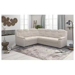 Ecksofa COTTA "Marcus L-Form" Sofas Gr. B/H/T: 263cm x 99cm x 211cm, Chenille, langer Schenkel rechts, Ohne Bettfunktion-ohne Schubkasten, beige Bequemes Ecksofa in klassischem Design mit hoher Rückenlehne