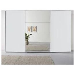 Schwebetürenschrank Rauch "Kleiderschrank Schrank Garderobe TOPSELLER OTELI inkl. Inneneinteilung" Schränke Gr. B/H/T: 360 cm x 229 cm x 62 cm, weiß mit 3 Innenschubladen sowie zusätzlichen Einlegeböden MADE IN GERMANY