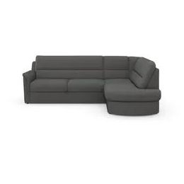 Sit & More Ecksofa SIT & MORE "Panini L-Form" Sofas Gr. B/H/T: 243cm x 87cm x 155cm, Luxus-Microfaser Paris, Ottomane rechts, mit Vorziehsitz-mit Bettkasten, grau wahlweise mit Vorziehsitz und Bettkasten