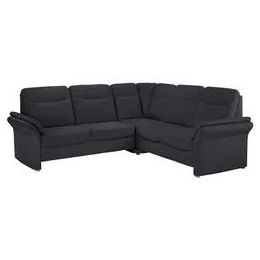 Ecksofa Home Affaire "Tahoma L-Form" Sofas Gr. B/H/T: 251cm x 103cm x 231cm, Struktur weich, langer Schenkel links, mit Bettfunktion-mit Schublade, schwarz mit Armlehnfunktion, wahlweise Bettfunktion, Schublade, Relaxfunktion