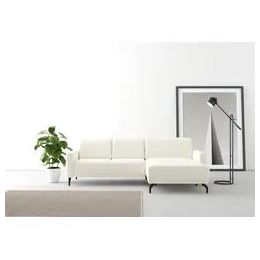 Sit & More Ecksofa SIT & MORE "Bailando L-Form" Sofas Gr. B/H/T: 251cm x 84cm x 163cm, Soft clean, Recamiere rechts, mit Kopfteilverstellung, beige (creme) wahlweise mit Kopfteilverstellung und Vorziehsitz, motorisch