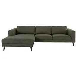 Ecksofa Inosign "Lumber Jack, L-Form" Sofas Gr. B/H/T: 280cm x 85cm x 167cm, Struktur grob, Recamiere links, ohne Schlaffunktion und Bettkasten, grün (mayfly) in moderner Optik