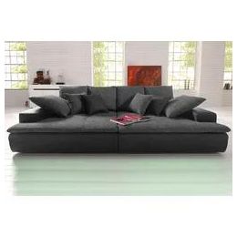 Big-Sofa Inosign "Haiti" Sofas Gr. B/H/T: 300cm x 85cm x 142cm, Microfaser PRIMABELLE-Struktur, Mit Kaltschaum-ohne Beleuchtung, schwarz wahlweise mit Kaltschaum (140kg BelastungSitz) und RGB-Beleuchtung