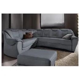 Sit & More Ecksofa SIT & MORE "Benson L-Form" Sofas Gr. B/H/T: 265cm x 94cm x 215cm, Luxus-Microfaser ALTARA NUBUCK, langer Schenkel rechts, ohne Bettfunktion, grau (dunkelgrau) wahlweise mit Bettfunktion