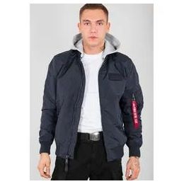 Bomberjacke Alpha Industries "MA-1 TT HOOD" Gr. M, blau (rep blau) Herren Jacken