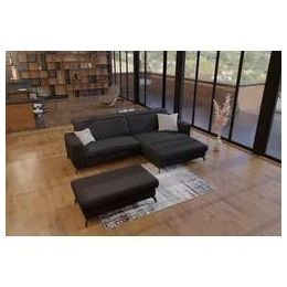 Sit & More Ecksofa SIT&MORE "Bolero L-Form" Sofas Gr. B/H/T: 290 cm x 88 cm x 178 cm, Luxus-Microfaser Euphoria, Recamiere rechts, mit Kopfteilverstellung-ohne Bett-ohne Bettkasten, grau (fango)