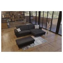 Sit & More Ecksofa SIT & MORE "Bolero L-Form" Sofas Gr. B/H/T: 290cm x 88cm x 178cm, Luxus-Microfaser Euphoria, Recamiere rechts, mit Kopfteilverstellung-mit Bett-mit Bettkasten, grau (fango)