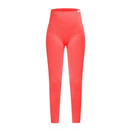 Smilodox Amaze Ripp Compressive Leggings Damen Gr&ouml;&szlig;e XL rot