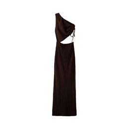 Bershka Kleid Damen Größe 40 dunkelbraun Winterkleid