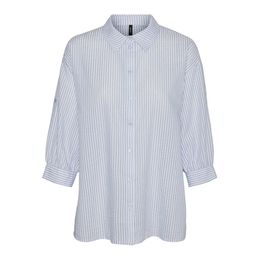 Vero Moda Curve Bluse 'MOLLY' Damen Größe 4XL blau / weiß
