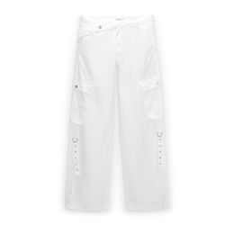 Pull&Bear Pull&Bear Hose Damen Gr&ouml;&szlig;e 32 wei&szlig;