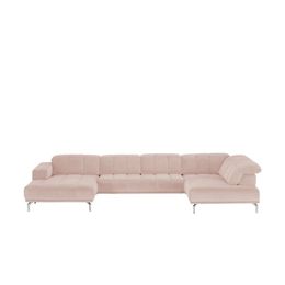 Lounge Collection Wohnlandschaft Sarina ¦ rosa/pink ¦ Maße (cm): B: 383 H: 75 T: 212