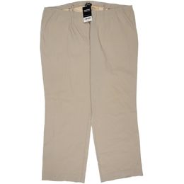 Ulla Popken Damen Stoffhose, beige, Gr. 27