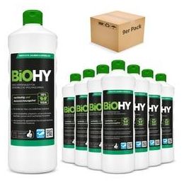 BiOHY Geschirrreiniger, Geschirrspülerreiniger,Spülmaschinenreiniger, Bio-Konzentrat 9er Pack (9 x 1 Liter Flasche)
