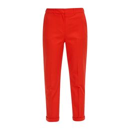 s.Oliver BLACK LABEL Bügelfaltenhose Damen Größe 36 orangerot