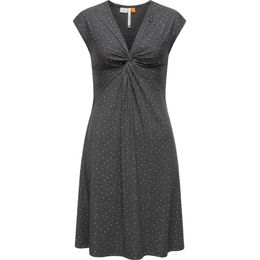 Ragwear Kleid 'Comfrey' Damen Gr&ouml;&szlig;e 44 dunkelgrau / wei&szlig; Winterkleid
