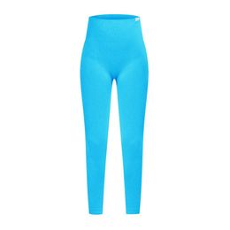 Smilodox Amaze Ripp Compressive Leggings Damen Gr&ouml;&szlig;e XS hellblau