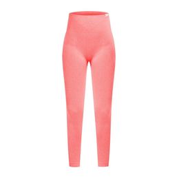 Smilodox Amaze Ripp Compressive Leggings Damen Größe L koralle