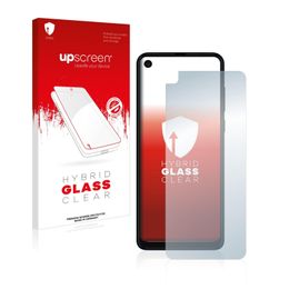 upscreen Displayschutzglas Schutzglas für Motorola One Vision, Schutzfolie Display Schutz Glas Folie klar, weiß