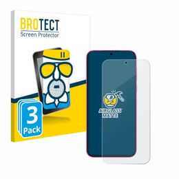BROTECT Displayschutzglas Schutzglas für Huawei Pura 70, 3 Stück, Schutzfolie Display Schutz Glas Folie matt, weiß