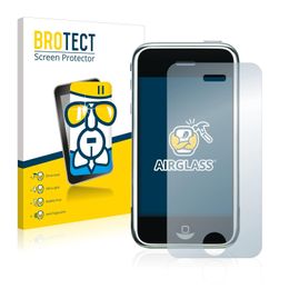 BROTECT Displayschutzglas Schutzglas für Apple iPhone 2G, Schutzfolie Display Schutz Glas Folie klar, weiß