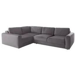 Ecksofa Places of Style "Bloomfield, L-Form" Sofas Gr. B/H/T: 209cm x 84cm x 289cm, Velours, langer Schenkel rechts, XL ohne Sitztiefenverstellung, grau In verschiedenen Größen