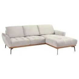 Guido Maria Kretschmer Home & Living Ecksofa GUIDO MARIA KRETSCHMER HOME & LIVING "Palíc, L-Form" Sofas Gr. B/H/T: 245cm x 87cm x 185cm, Webstoff, Recamiere rechts, beige (papyrus)