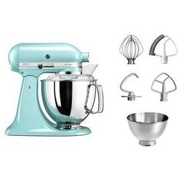 KitchenAid Küchenmaschine "5KSM175PSEIC EISBLAU", blau (eisblau), B:24cm H:36cm T:37cm, Küchenmaschinen, mit Zubehör im Wert von ca. 112,-€ UVP