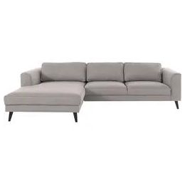 Ecksofa Inosign "Lumber Jack, L-Form" Sofas Gr. B/H/T: 280cm x 85cm x 167cm, Struktur fein, Recamiere links, ohne Schlaffunktion und Bettkasten, grau (taupe) in moderner Optik