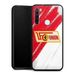 DeinDesign Handyhülle Offizielles Lizenzprodukt 1. FC Union Berlin Logo, Xiaomi Redmi Note 8 Silikon Hülle Premium Case Handy Schutzhülle, schwarz