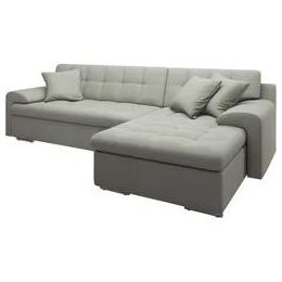 Ecksofa Trendmanufaktur "Rave II, L-Form" Sofas Gr. B/H/T: 245cm x 77cm x 154cm, Struktur, Recamiere rechts, ohne Bettfunktion, grün (khaki) wahlweise mit Bettfunktion