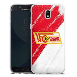 DeinDesign Handyhülle Offizielles Lizenzprodukt 1. FC Union Berlin Logo, Samsung Galaxy J5 (2017) Silikon Hülle Bumper Case Handy Schutzhülle, weiß