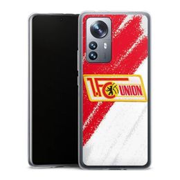 DeinDesign Handyhülle Offizielles Lizenzprodukt 1. FC Union Berlin Logo, Xiaomi 12 Pro 5G Silikon Hülle Bumper Case Handy Schutzhülle, weiß