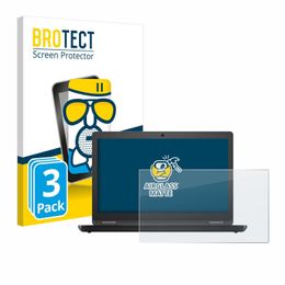 BROTECT Displayschutzglas Schutzglas für Dell Latitude E5580, 3 Stück, Schutzfolie Display Schutz Glas Folie matt, weiß