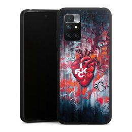 DeinDesign Handyhülle 1. FCK Herz 1. FC Kaiserslautern 1.FCK Herz, Xiaomi Redmi 10 2022 Silikon Hülle Premium Case Handy Schutzhülle, schwarz