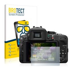 BROTECT Displayschutzglas Schutzglas für Panasonic Lumix DMC-G3, Schutzfolie Display Schutz Glas Folie klar, weiß