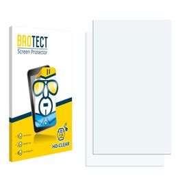 BROTECT Displayschutzfolie Schutzfolie für Panasonic Toughpad FZ-E1, 2 Stück, Folie klar, weiß