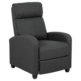 ebuy24 Relaxsessel Siom Sessel recliner mit Tasche, Push-Funktion gra, grau