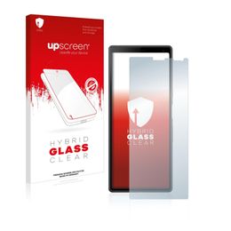 upscreen Displayschutzglas Schutzglas für Sony Xperia 10, Schutzfolie Display Schutz Glas Folie klar, weiß
