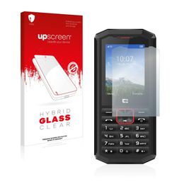 upscreen Displayschutzglas Schutzglas für Crosscall Spider X5, Schutzfolie Display Schutz Glas Folie klar, weiß